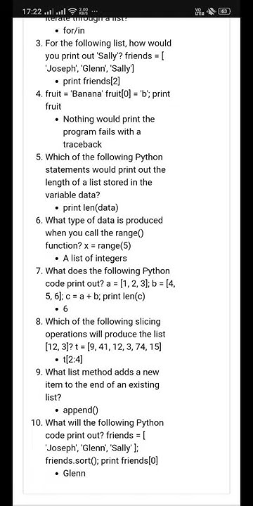 Python Data Structure quiz 2 chapter 8 answer #Coursera #answers #quiz - YouTube