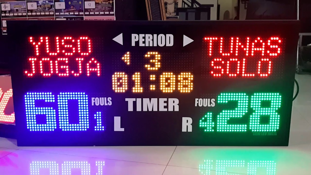 Papan skor digital scoreboard led skor skoring scoringboard score scor ...