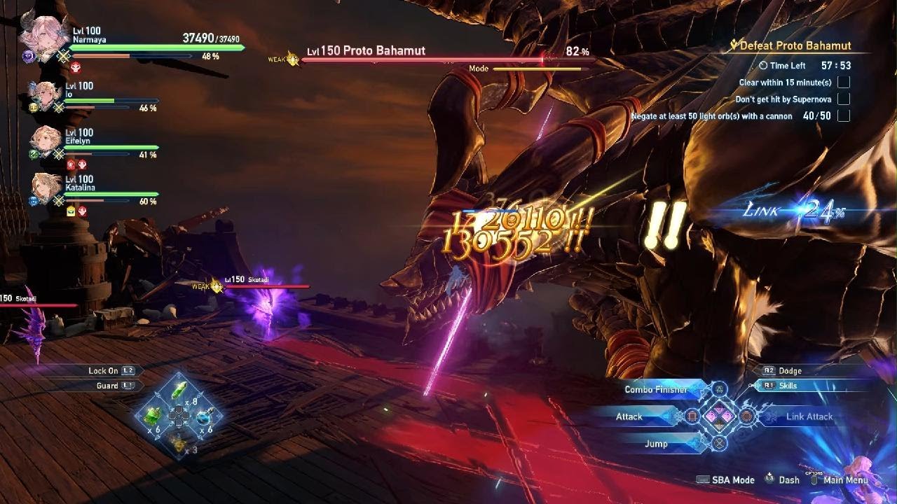 Granblue Fantasy: Relink proto Bahamut solo with CPU companion - YouTube