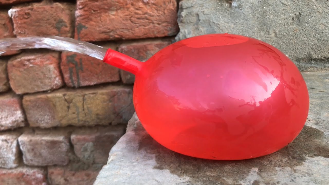 Balloon Water Popping Experiment at Home||Popping Water Balloon ||Water ...