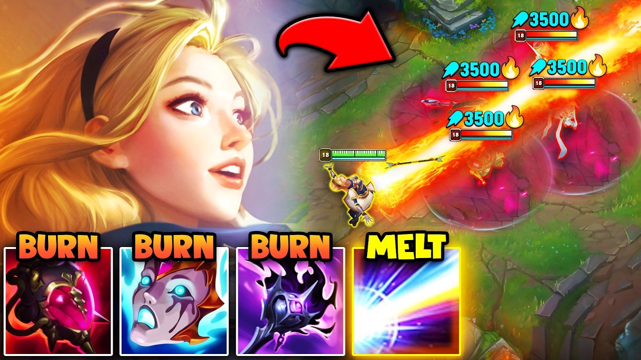 WTF?! I CREATED THE ULTIMATE BURNING LUX LASER (IT APPLIES 4 BURNS AT ...