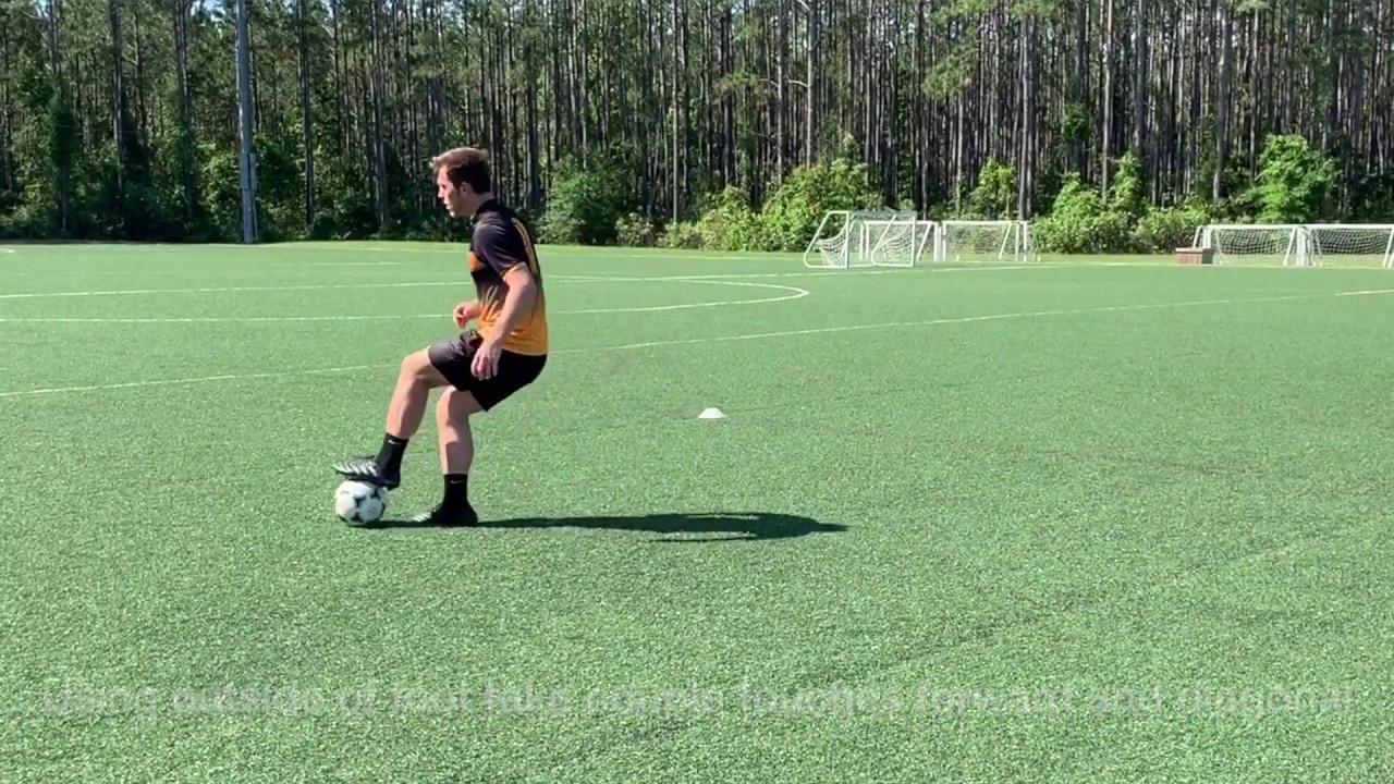 Coastal Kicks Soccer Training Videos - Outside of Foot V Cut - YouTube