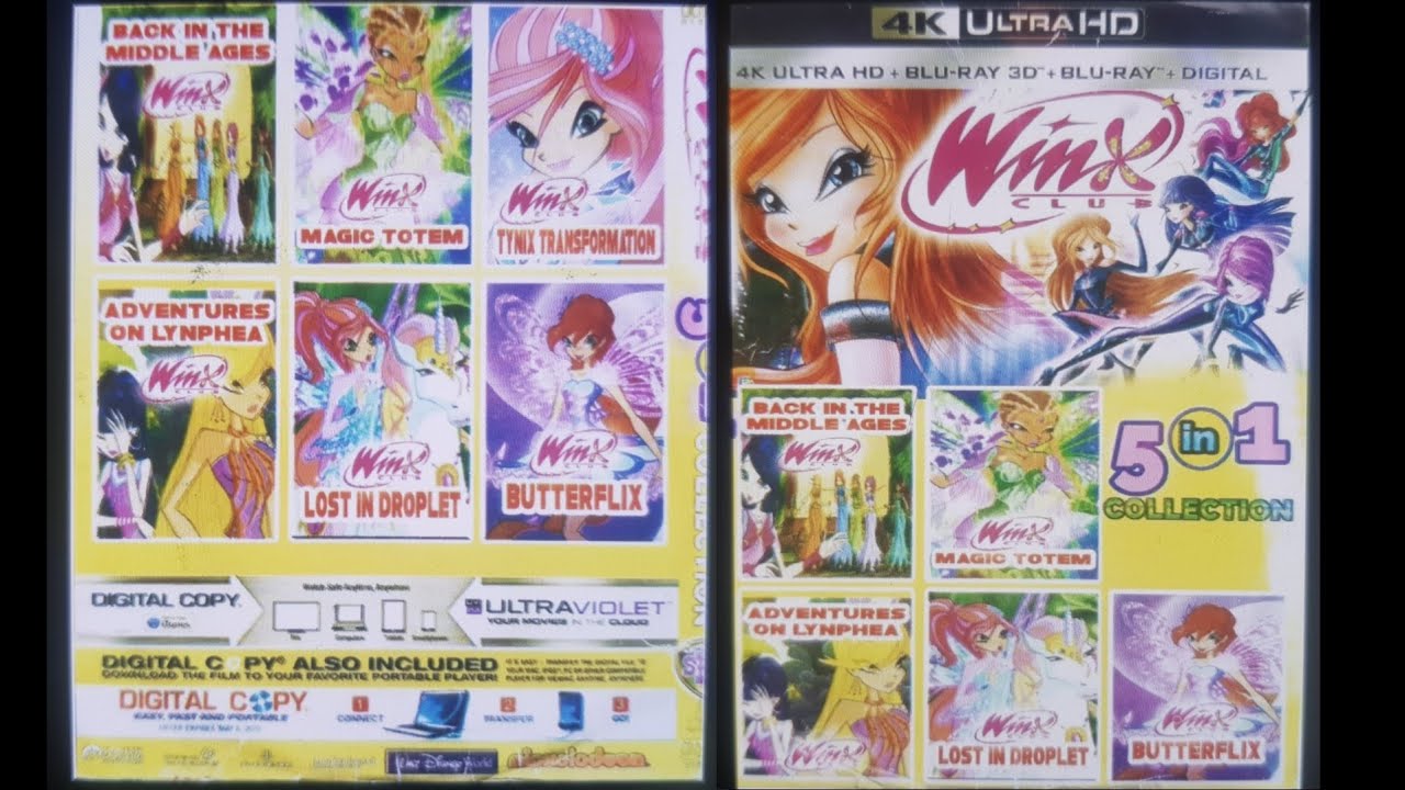 Winx Club 5 in 1 Collections (SHU Productions) DVD Menu 2025 - YouTube