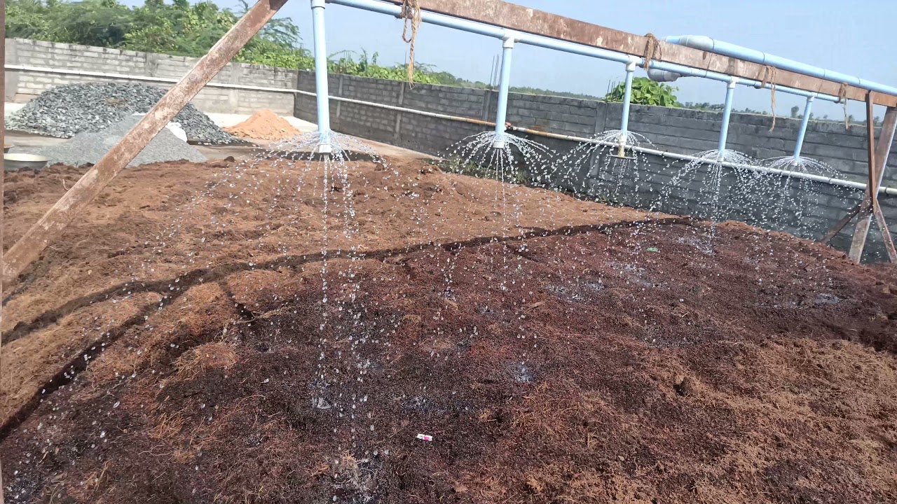 Coco pith washing labour reduction r&d in less cost - YouTube