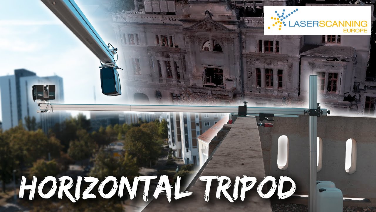 Horizontal tripod for scanning facades from windows - YouTube