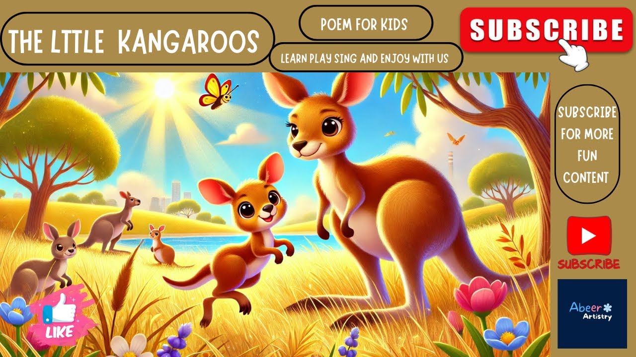 🦘 "Little Kangaroos Poem🦘 | Fun & Playful Kids’ Story About Joeys ...