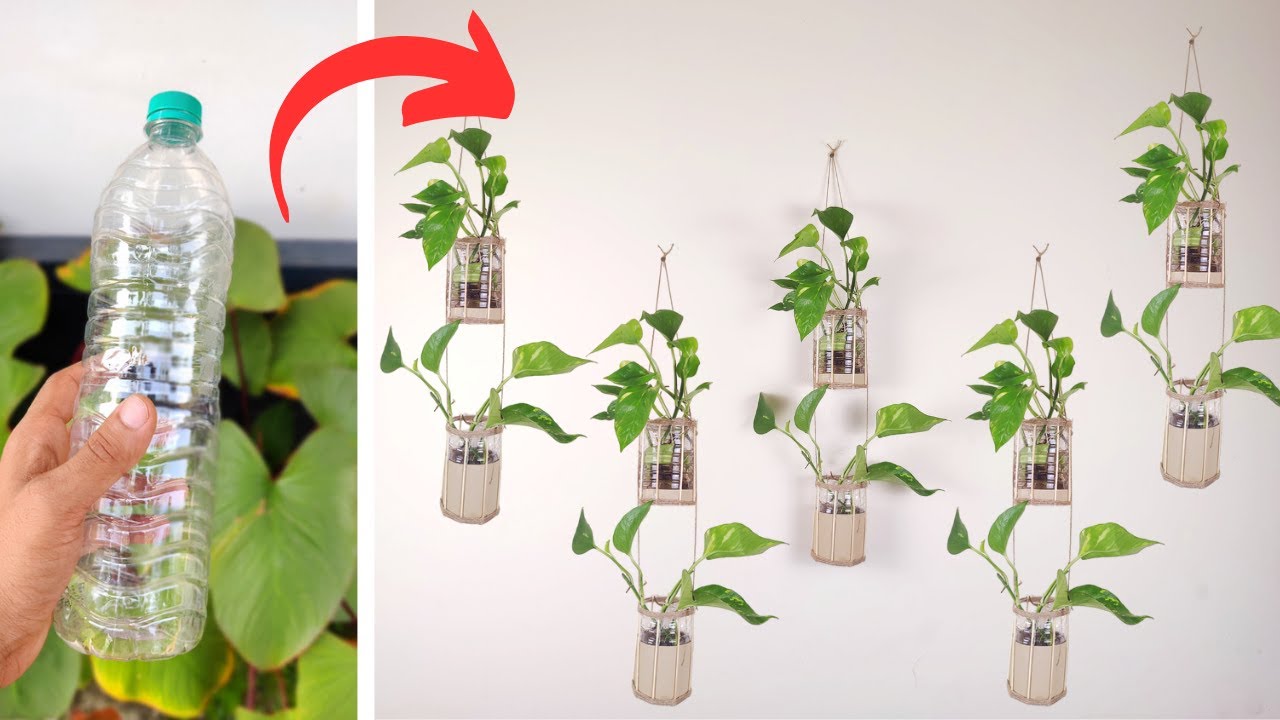 How to make a amazing hanging plant pot for indoor | DIY indoor hanging ...
