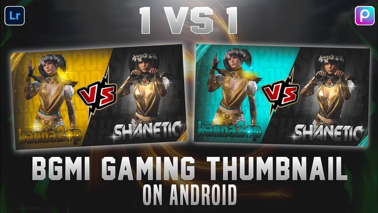 How to edit 1vs1 BGMI Gaming Thumbnail Tutorial in PicsArt| 1 vs 1 Gaming Thumbnail #trending # ...