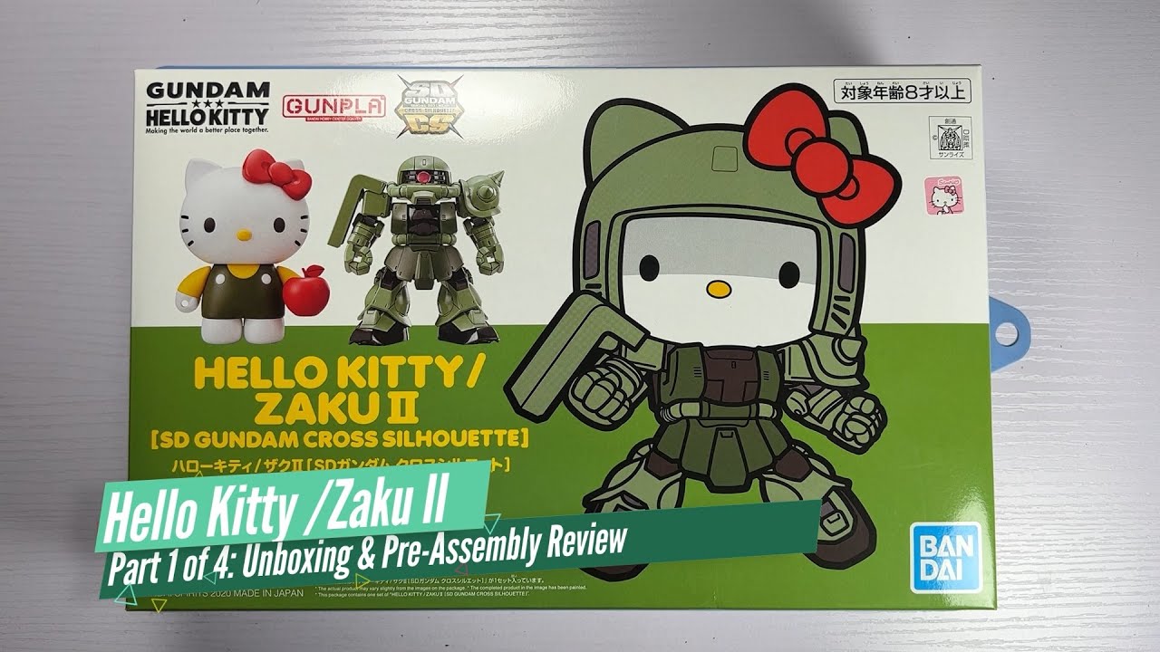 Hello Kitty / Zaku II [Part 1 of 4: Unboxing & Pre-Assembly Review ...