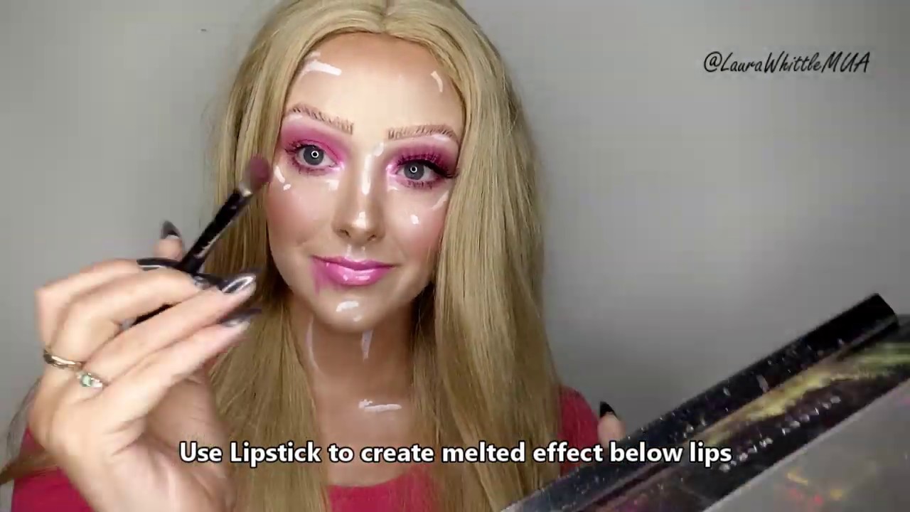 Melted Barbie Makeup Tutorial - YouTube