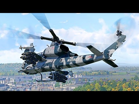 AH-1Z Viper : Air Assault Helicopter 🔥 16x HellFire Gameplay (War Thunder CAS) - YouTube