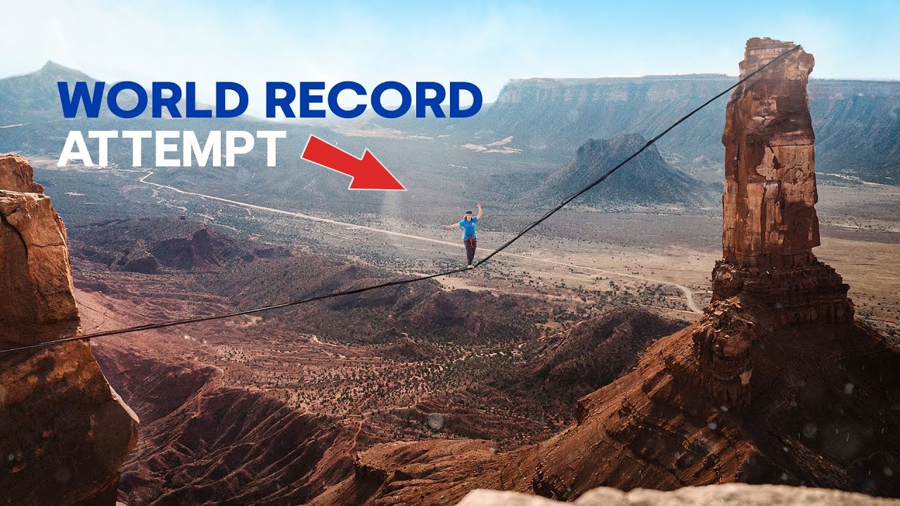 INSANE World Record Slackline | Walking on Air (Full Documentary) - YouTube
