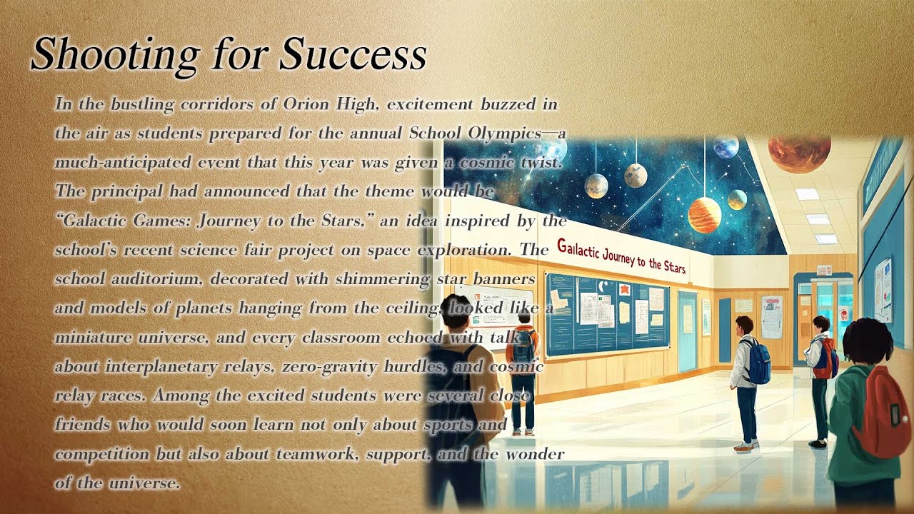 Shooting for Success🌟Learn English through story level 1 |English ...