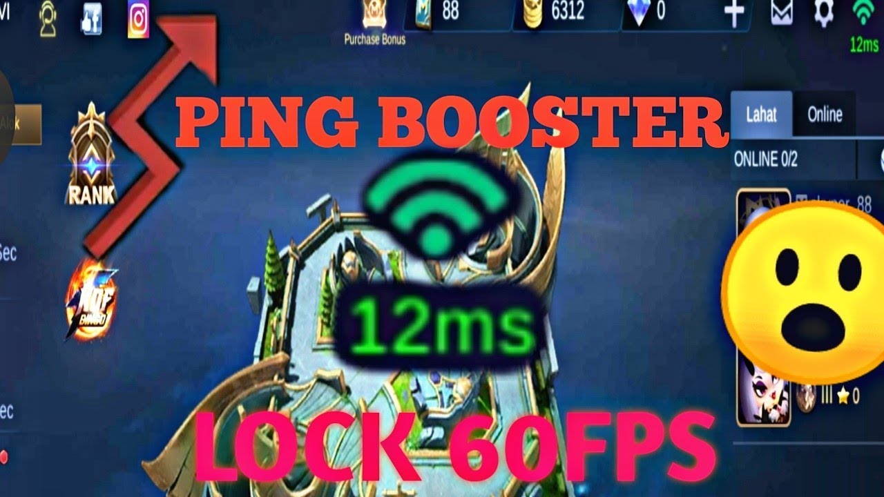 LOCK 60 FPS MOBILE LEGEND | STABLE PING BOOST √ - YouTube