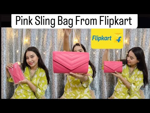Pink🩷 Sling Bag From Flipkart | Flipkart Finds | Sling Bag Hauls ...