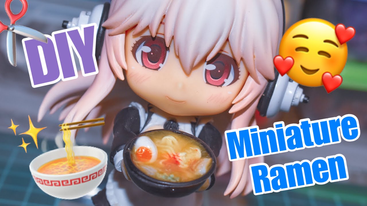 Miniature Ramen for Nendoroid - YouTube