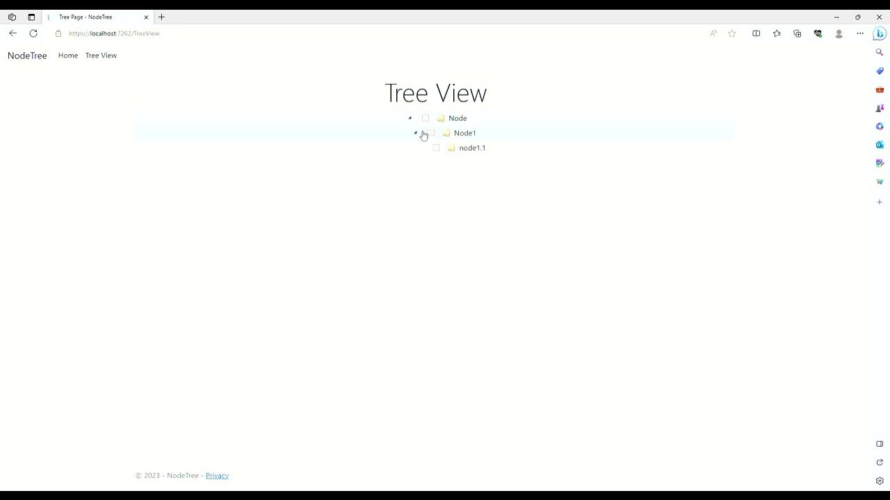 Node Tree .net core MVC || Subtree || Dynamic nodes || MVC Core with Node || Multi Level node ...