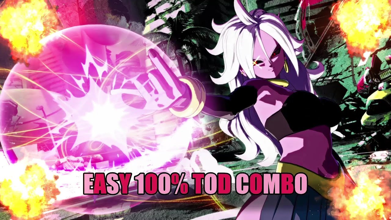 Android 21 Easy 100% Combo DRAGON BALL FighterZ - YouTube