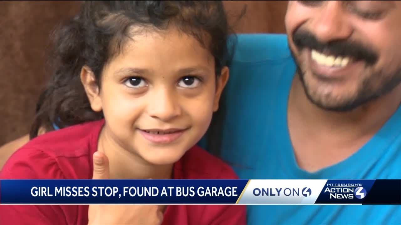 Girl misses stop, found alone at bus garage - YouTube