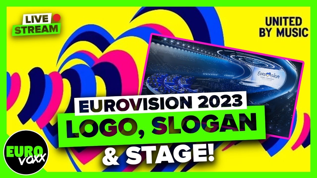 EUROVISION 2023: LOGO, SLOGAN AND STAGE DESIGN REVEALED! (LIVE REACTION ...