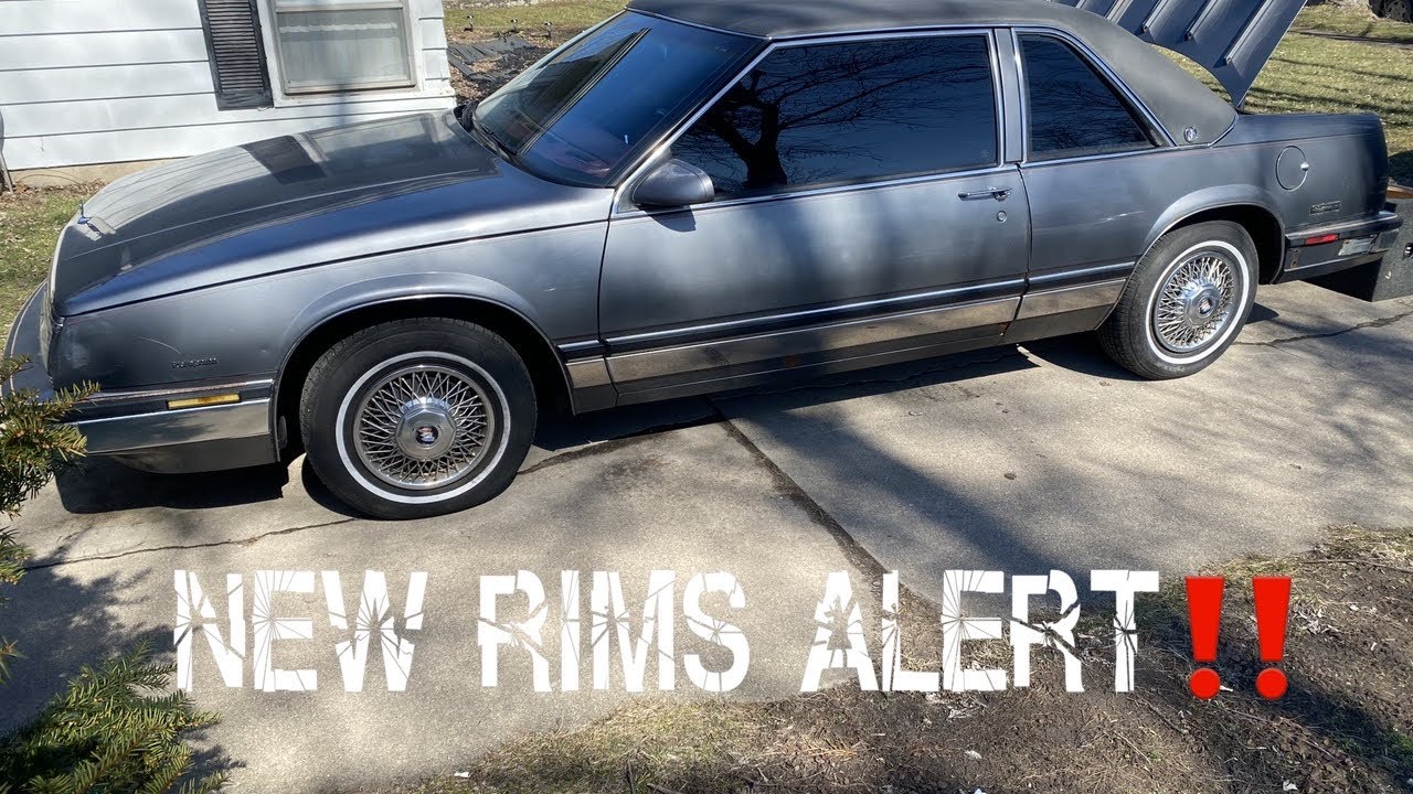 MY DAD FINALLY GOT HIS 22 INCH RIMS FOR HIS 1988 BUICK LESABRE! - YouTube