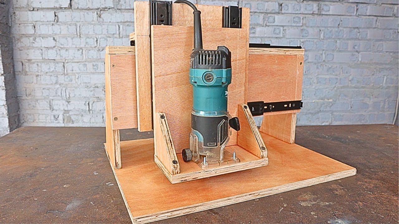 Great milling machine table idea for you/ Homemade compact sliding lift ...
