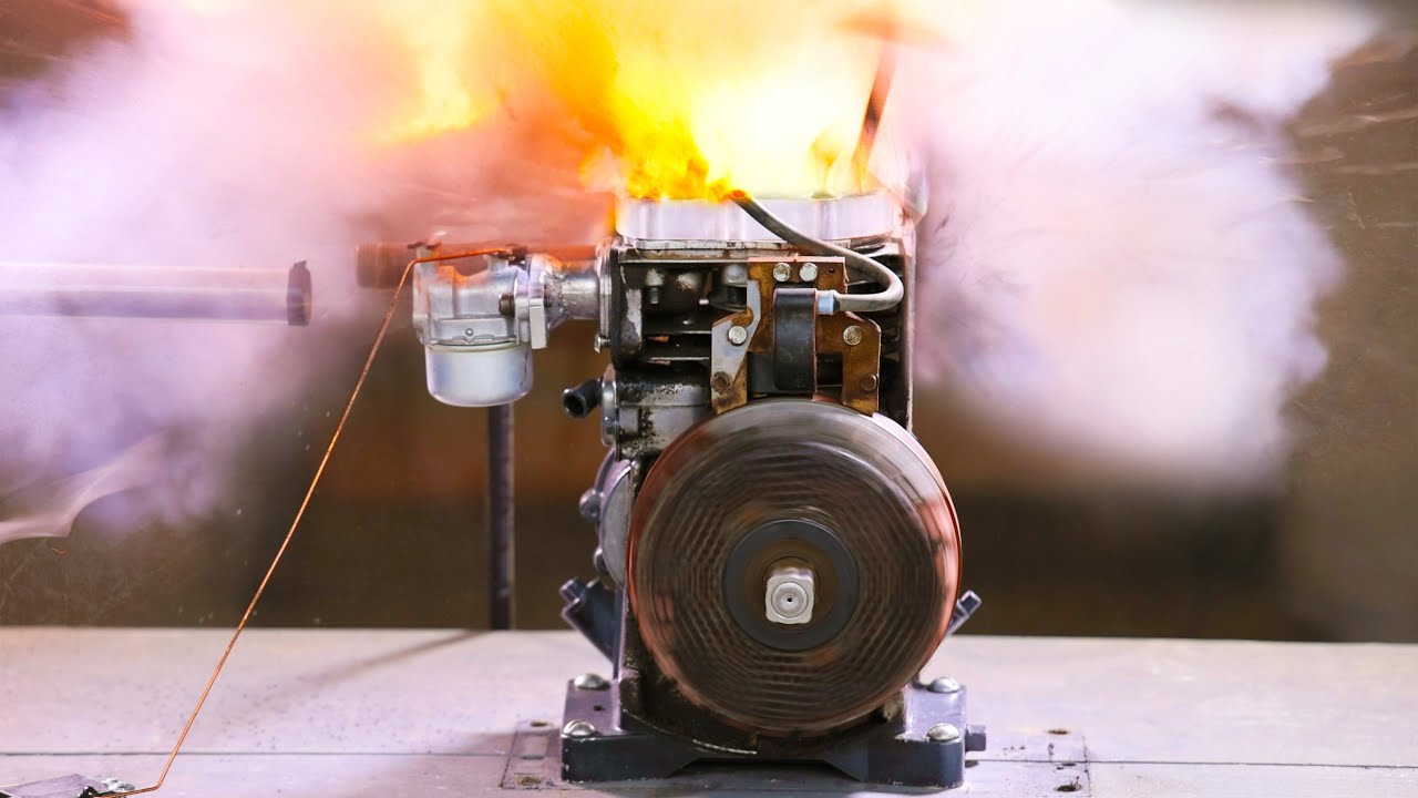 Running Engine On Gunpowder- (Behind The Scenes) - YouTube