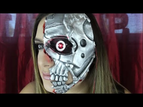 Terminator Halloween Makeup - YouTube