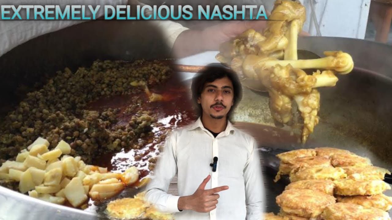 PAYE OR NAAN CHANAY KA NASHTA OR MITHI LASI || EXTREMELY DELICIOUS ...