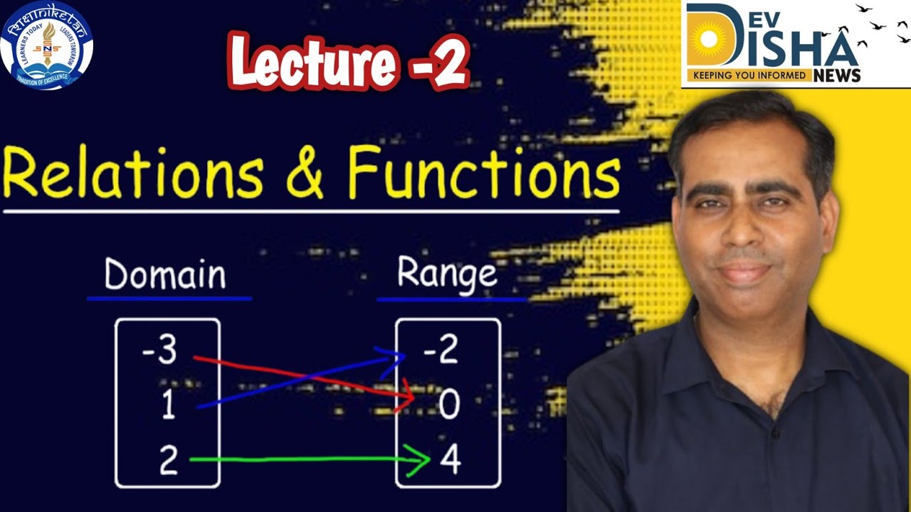 Relations and Functions – Lecture 2 | Domain, Range & Types of ...