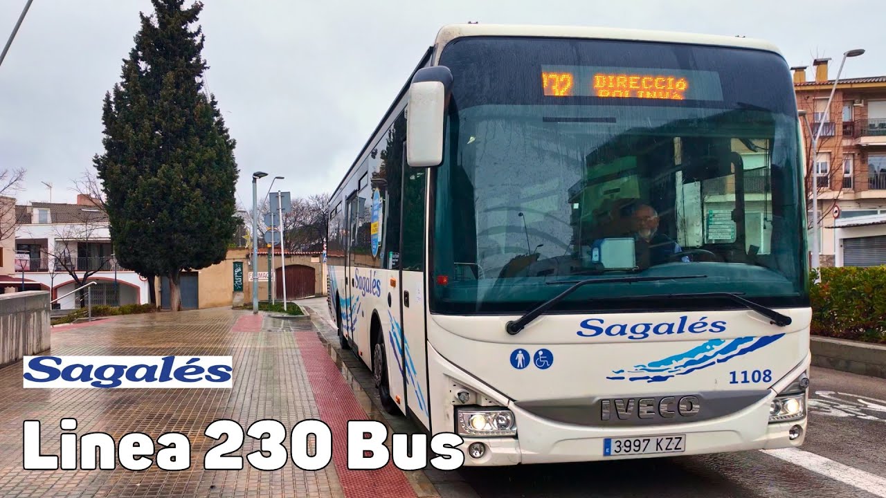 Línea 232 Bus Sagalés - España - Viaje completo - YouTube