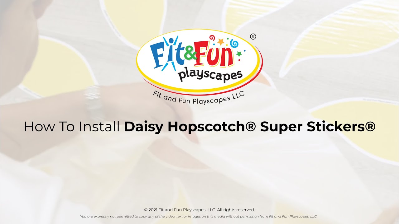 How To Install Our Daisy Hopscotch® Super Stickers® Set by Fit and Fun ...