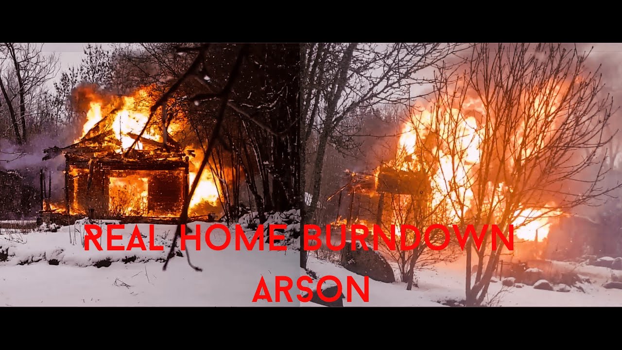 Countryhome full burndown after arson - YouTube