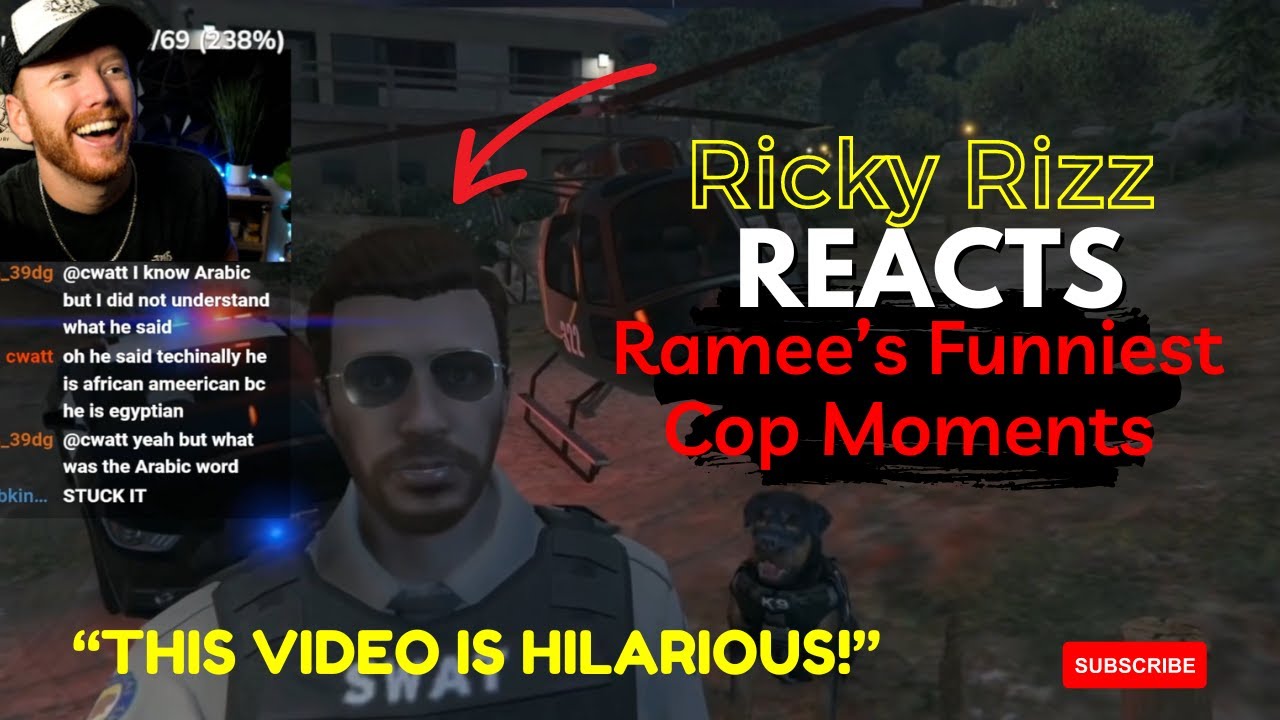 Ricky Rizz Reacts to Ramee's Funniest Cop Moments! Office Edition 🤣 # ...