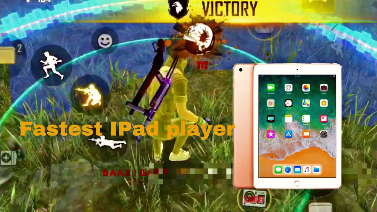 FREE FIRE 6 FINGER CLAW IPAD PLAYER - YouTube