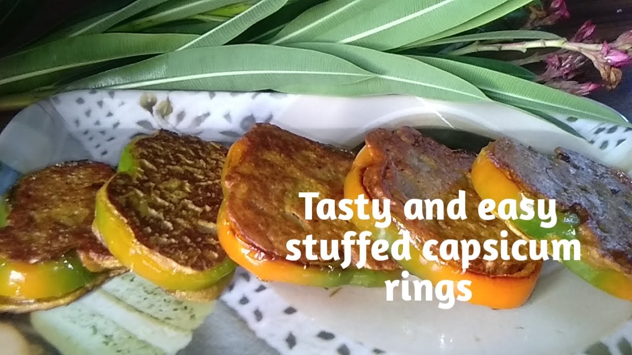 Capsicum ring recipe very easy and delicious | How to make capsicum ...