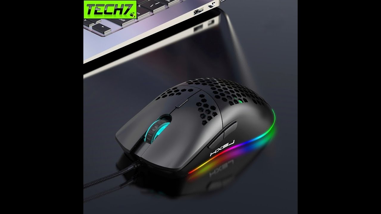 Chuột LED RGB 6400 DPI Gaming Mouse HXSJ J900 - YouTube