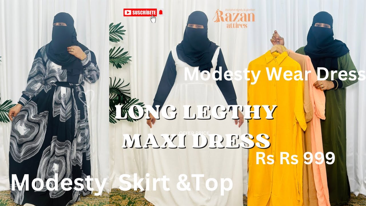 Modesty full length dress / modesty wear latest skirt collection - YouTube