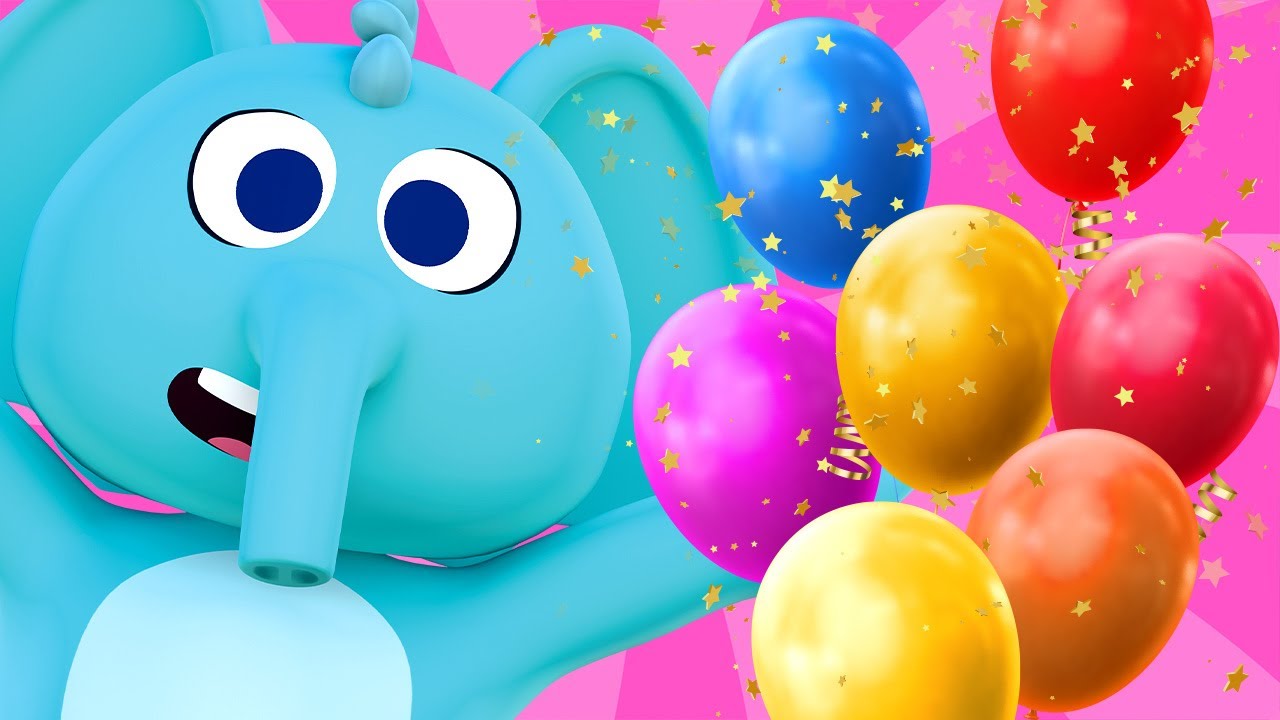Globos de Colores ¡Aprende con El Elefante Blas! #7 | Canciones del Zoo ...