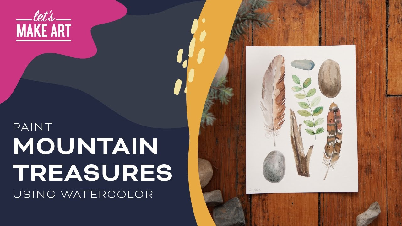 Learn How To Paint Mountain Treasures | Watercolor Painting by Sarah ...
