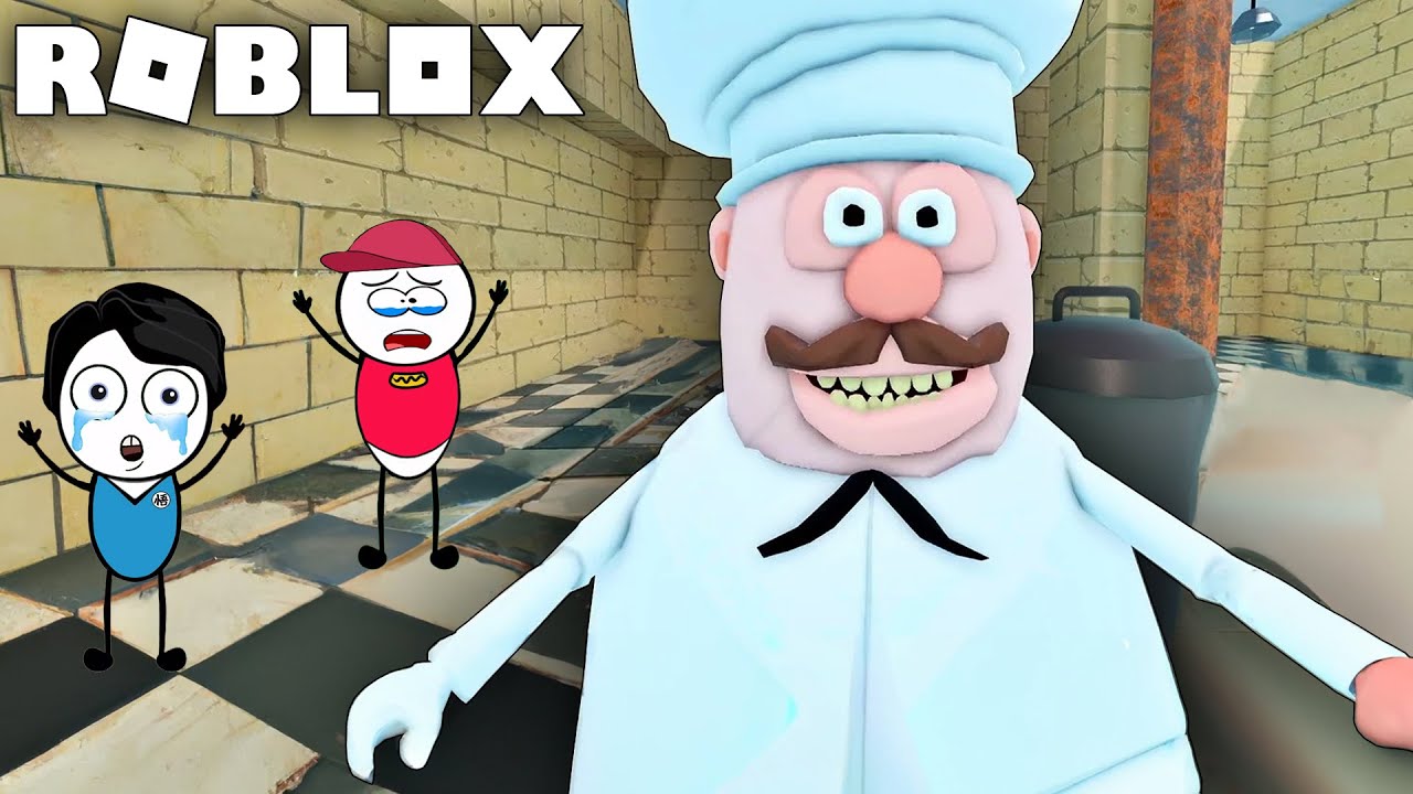 ROBLOX Benny's Restaurant Escape Obby - Papa Pizzeria | Khaleel and ...