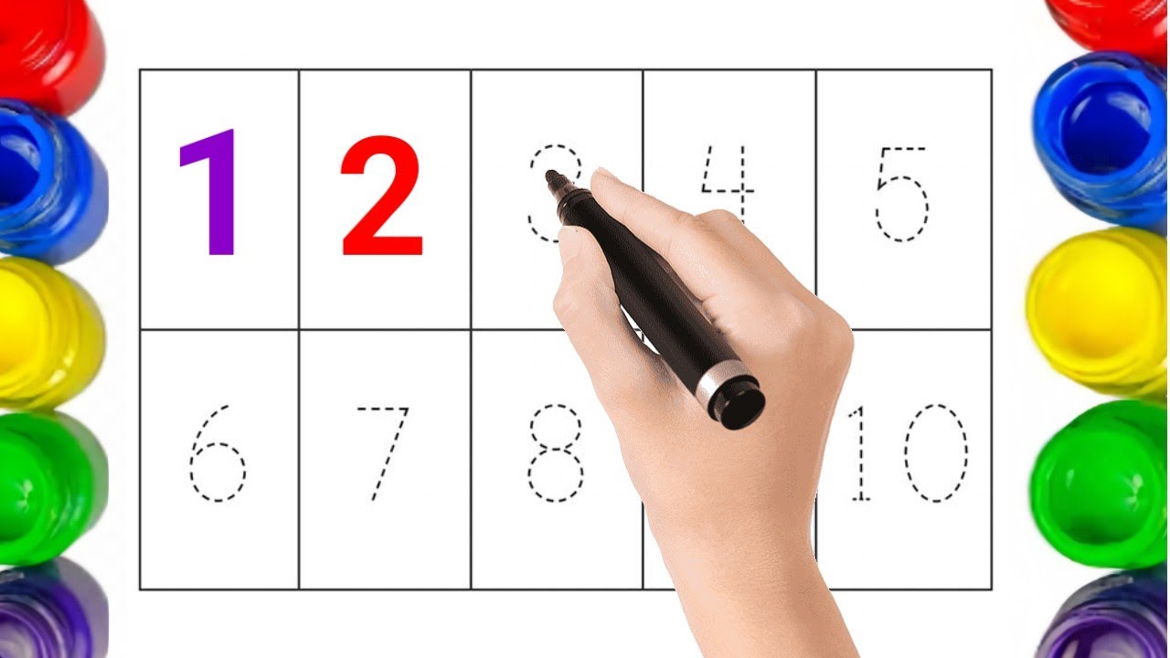 Learn to counting number, 1 to 10 counting number for kids, part _ 4 ...