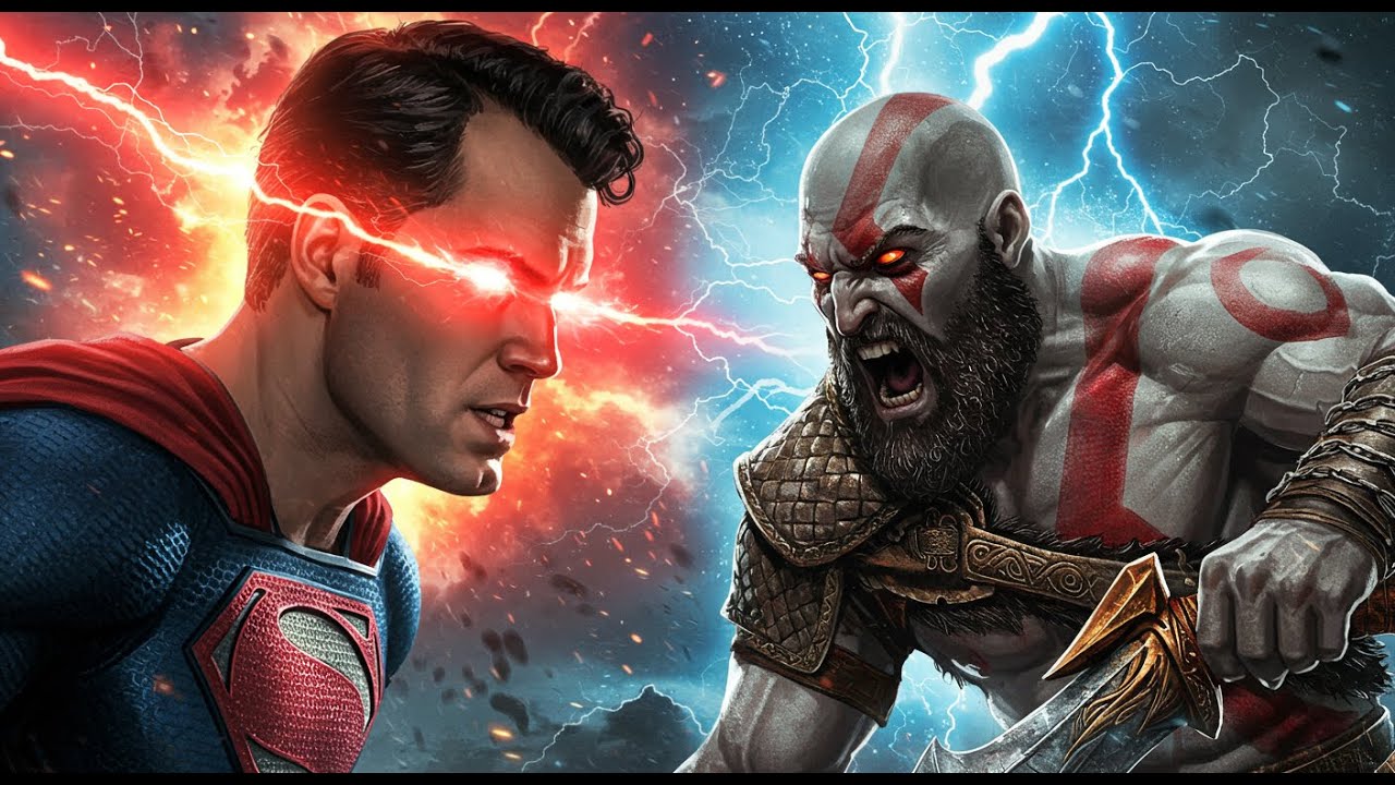 Superman vs Kratos | Epic Battle of Gods and Legends (Full Story) - YouTube