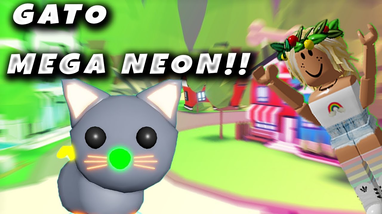 ES HERMOSO😎 *GATO MEGA NEON!* en ADOPT ME | ROBLOX. - YouTube