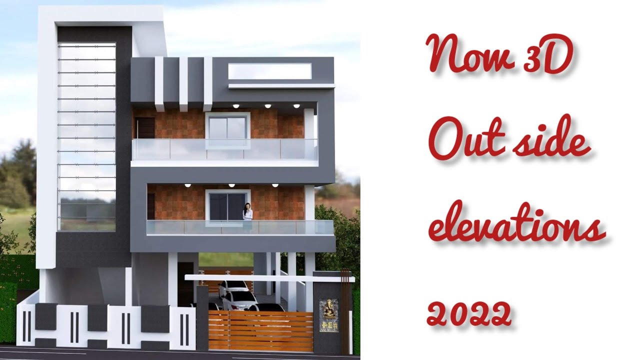Now 3D Outside elevations house 2022 - YouTube