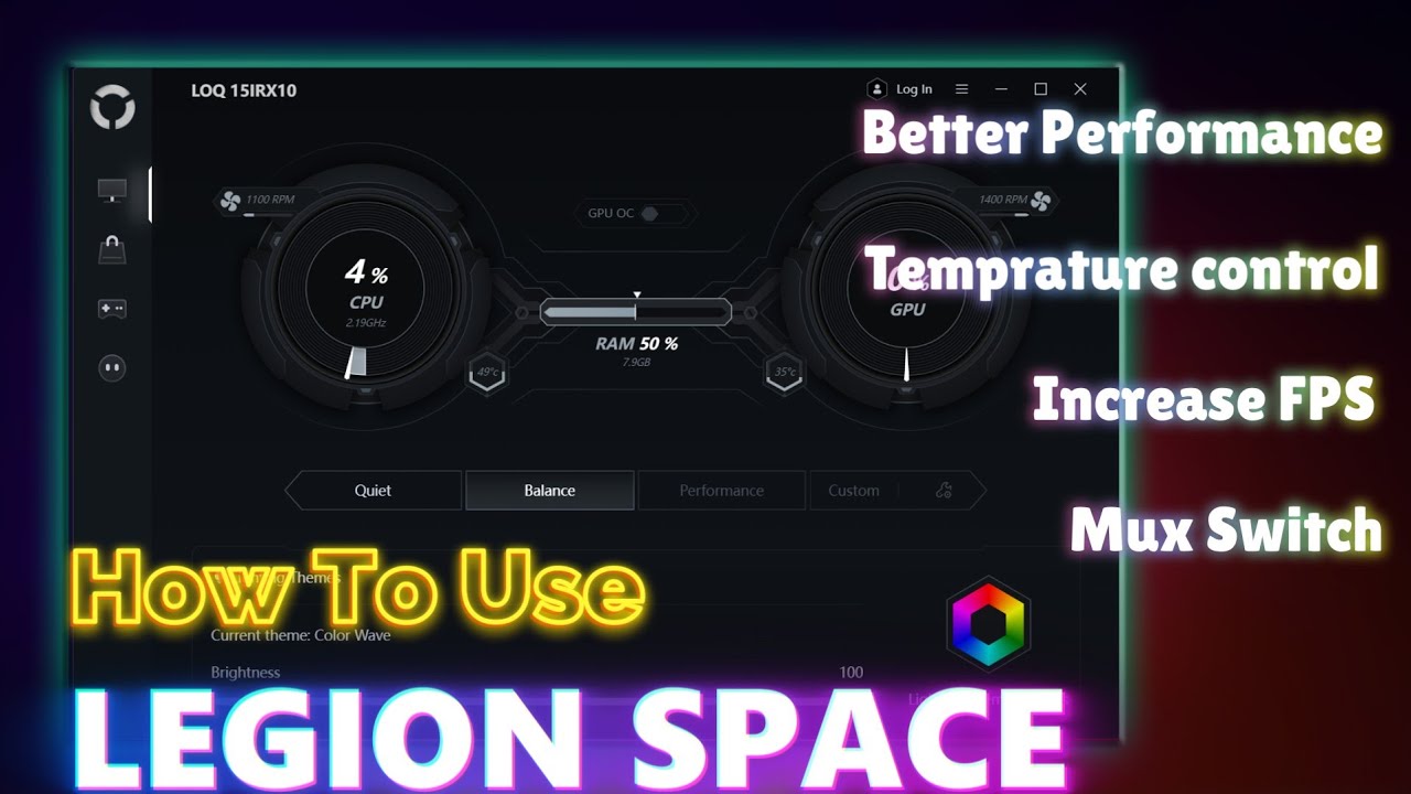 LENOVO SPACE : New Performance Software for Legion And LOQ - YouTube