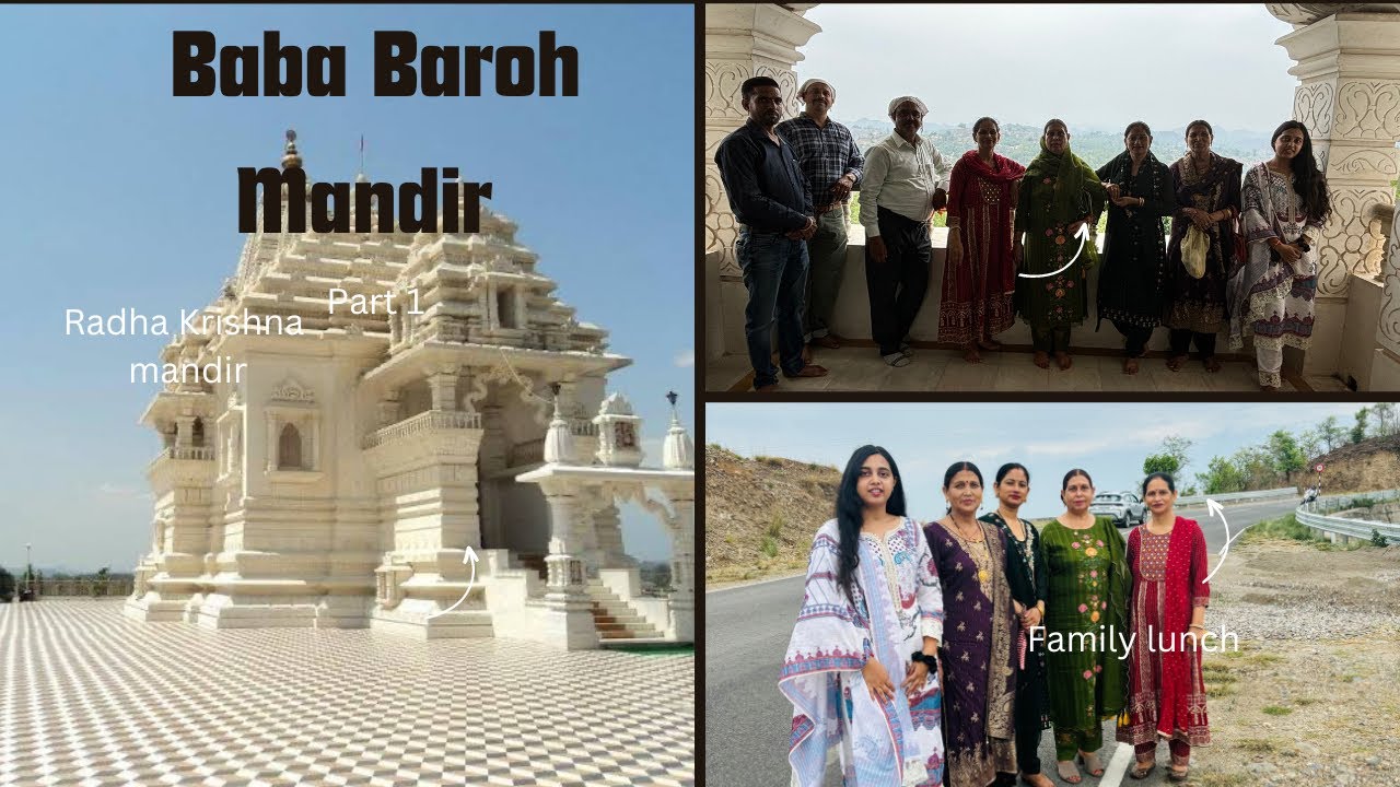 Baba Baroh Mandir/ Radha Krishna durga mandir ️/ Kangra, Himachal ...