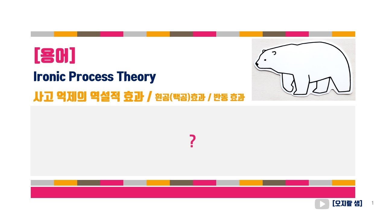 Ironic Process Theory - YouTube