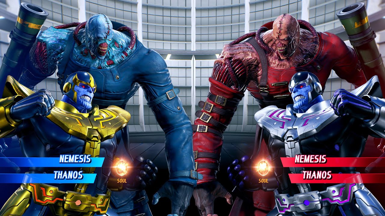 Nemesis & Thanos vs Nemesis & Thanos (Very Hard) - Marvel vs Capcom ...