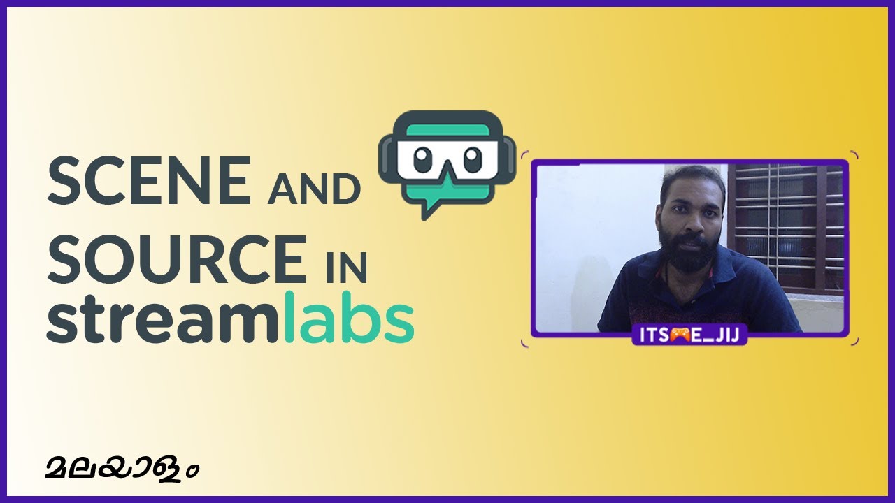 How to set up scene and source in streamlabs OBS - YouTube